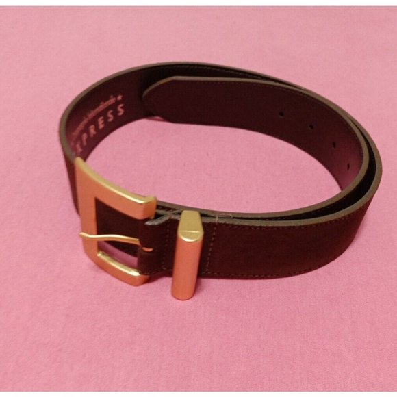 Express | Accessories | Womens Express Genuine Leather Brown Belt 33 ...